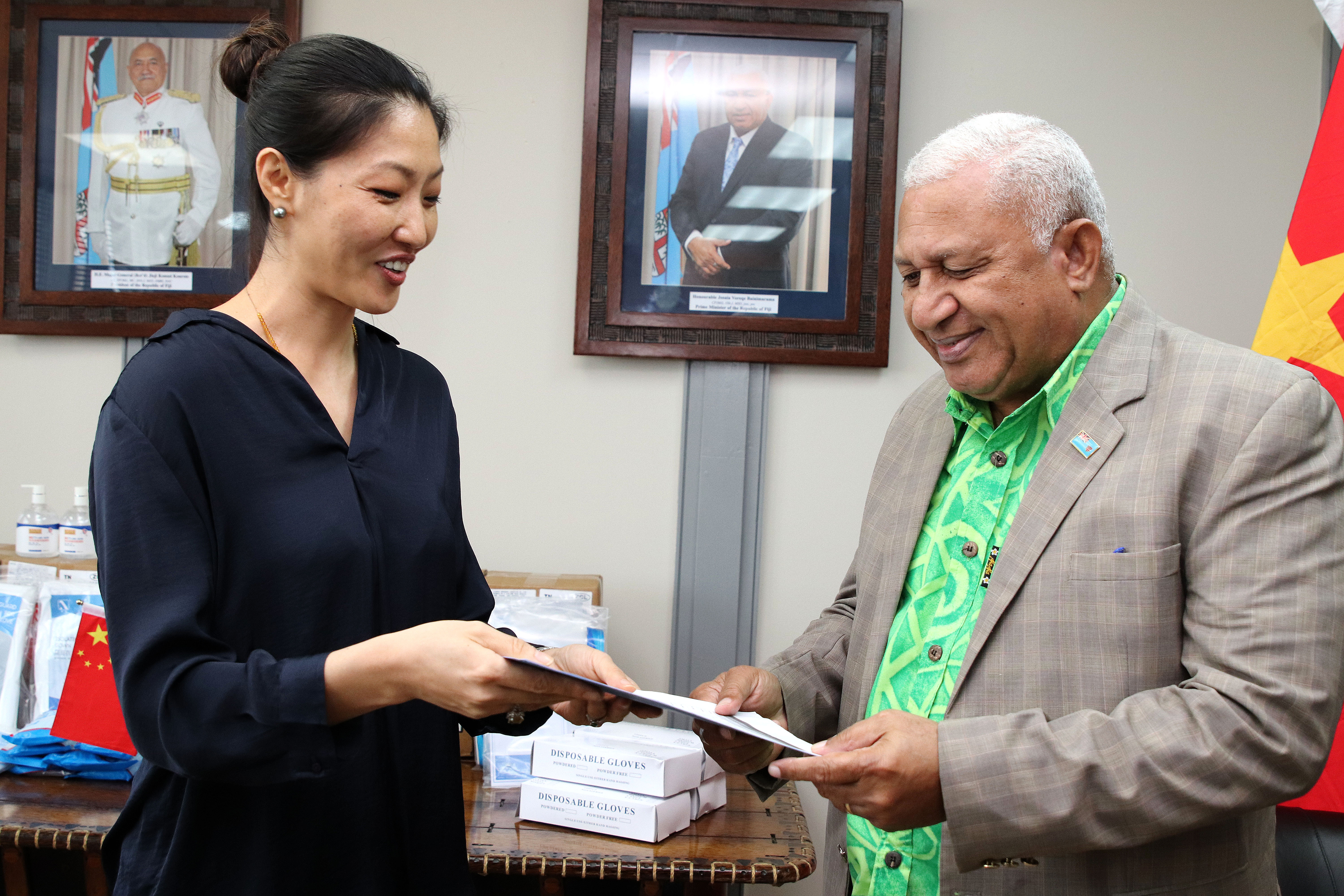 Fiji China Friendship Association President, Mrs Fang Fang Wu Jamnadas ...