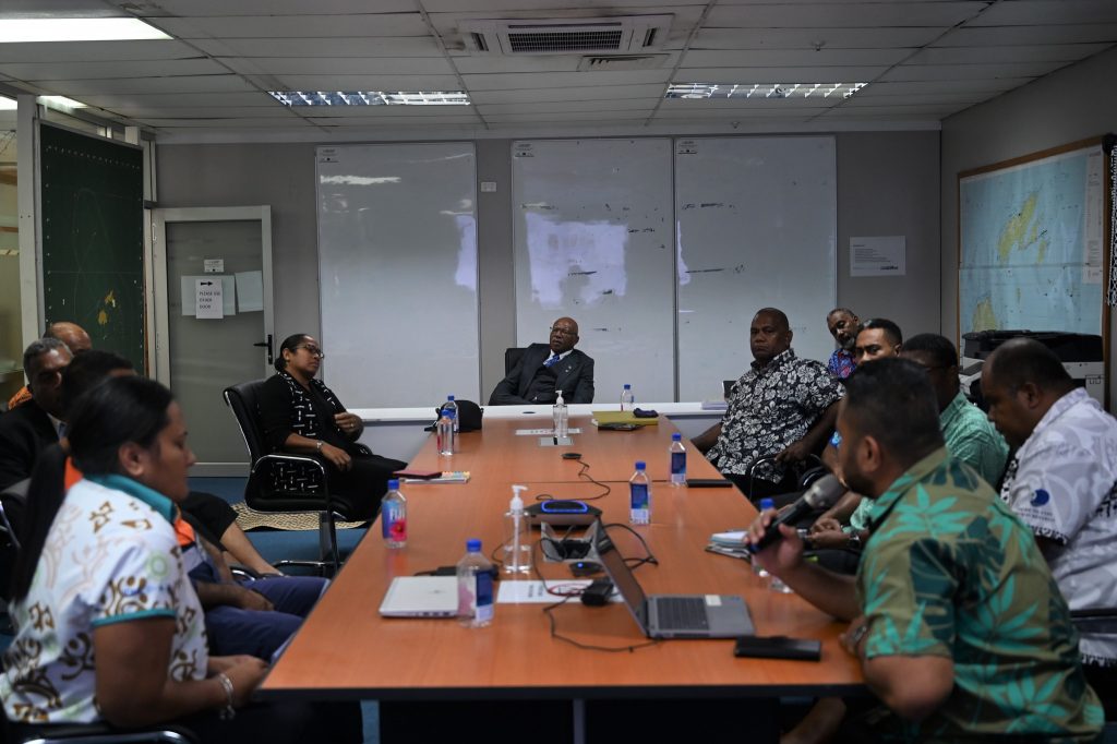 Prime Minister Rabuka Briefing with NDMO and Fiji MET | Office of the ...