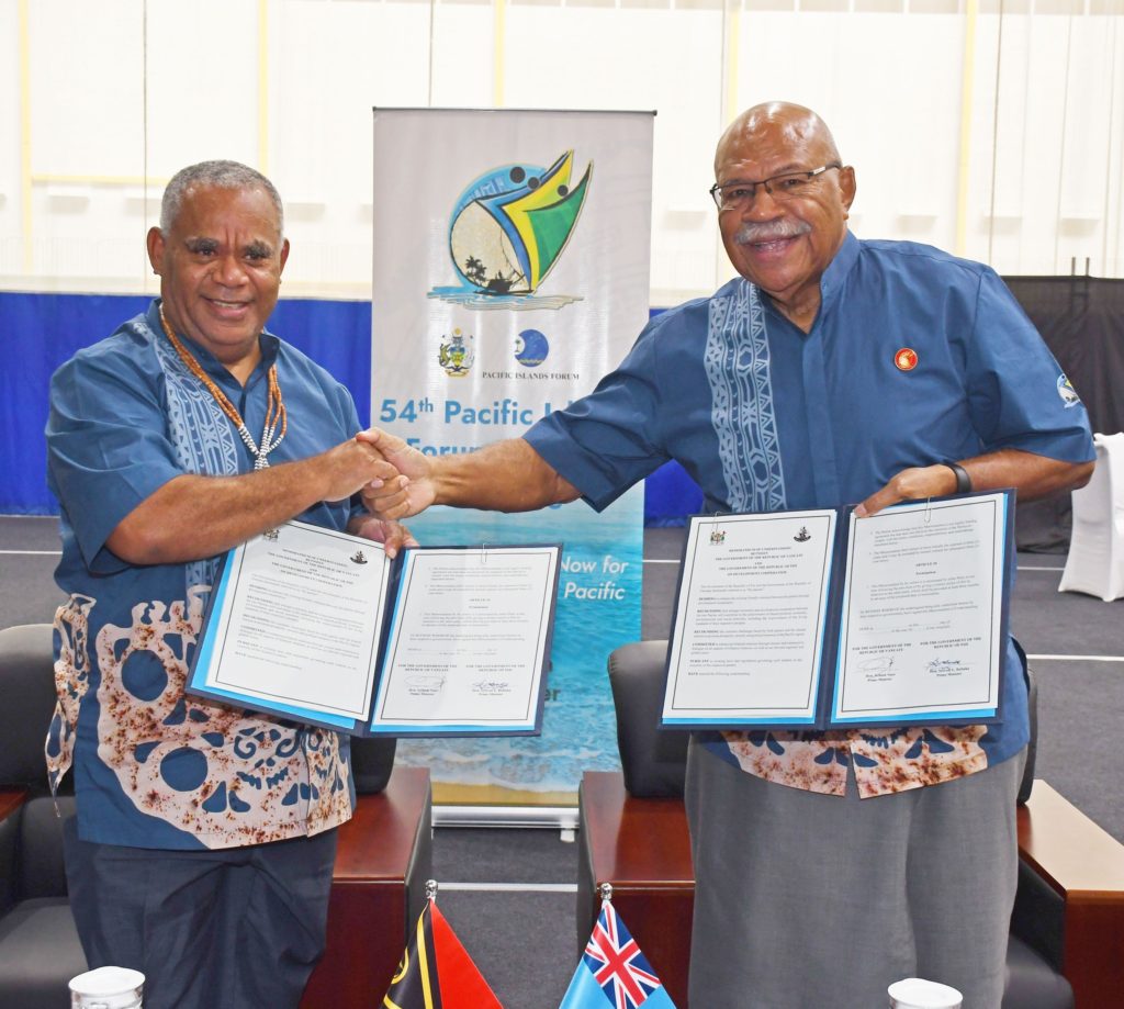 FIJI AND VANUATU SIGN MOU ON DEVELOPMENT COOPERATION-(10-09-2025 ...