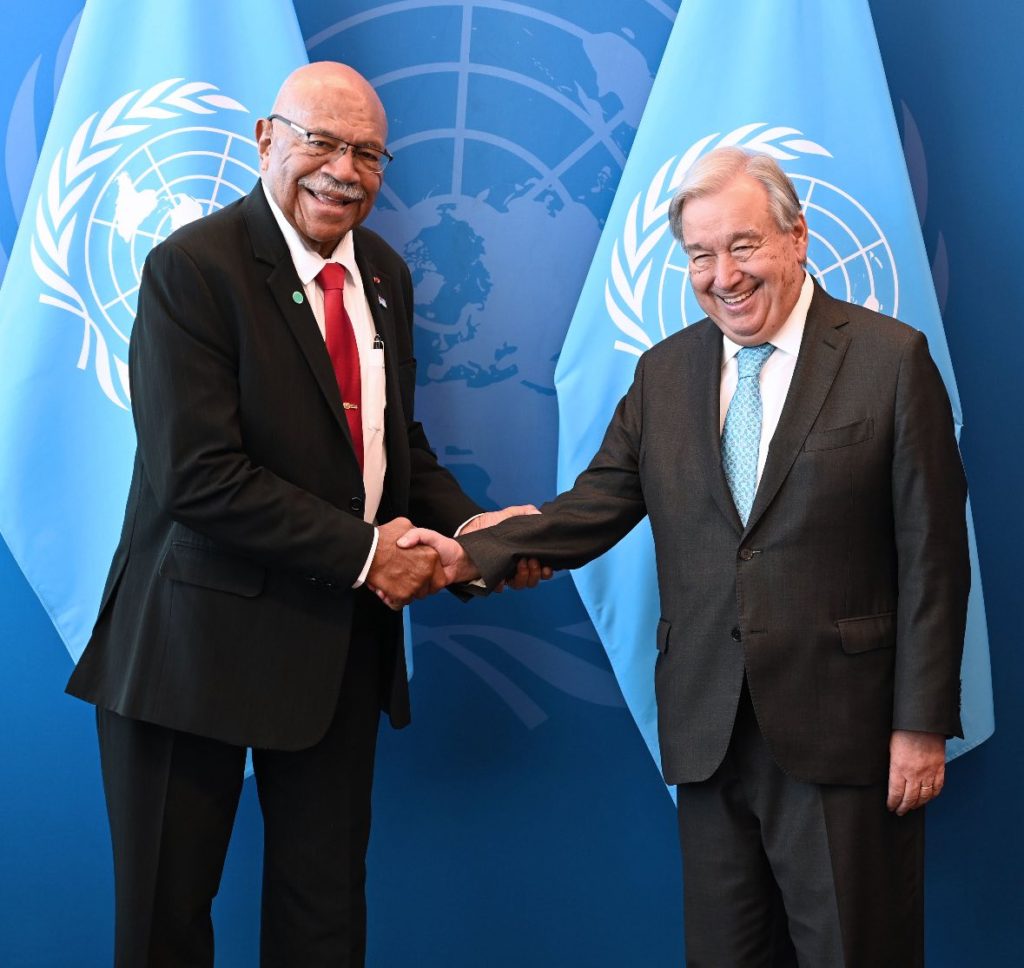 PM RABUKA MEETS UN SECRETARY GENERAL AT UNGA80-(27-09-2025) | Office of ...